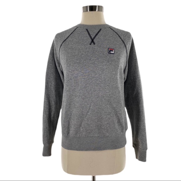 Fila | Sweaters | Fila Grey Crew Neck Long Sleeve Pullover Sweater ...